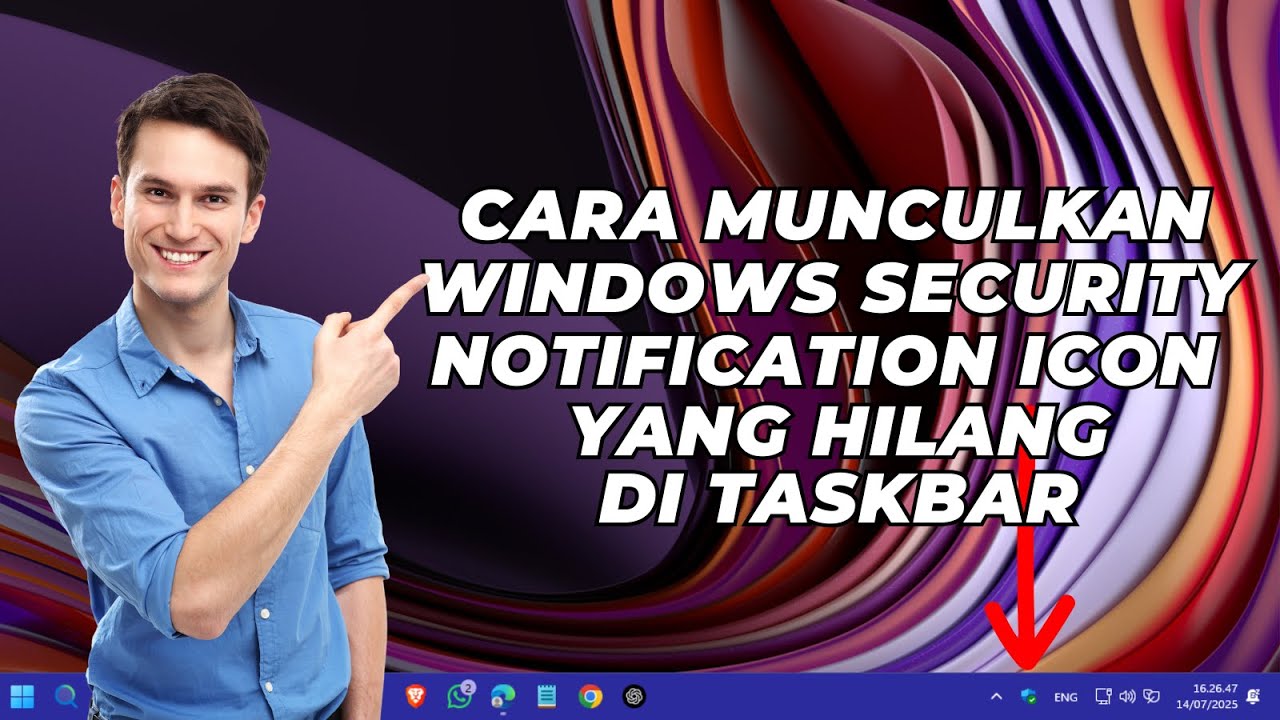 3 Cara Munculkan Windows Security Icon Yang Hilang di Taskbar (System ...