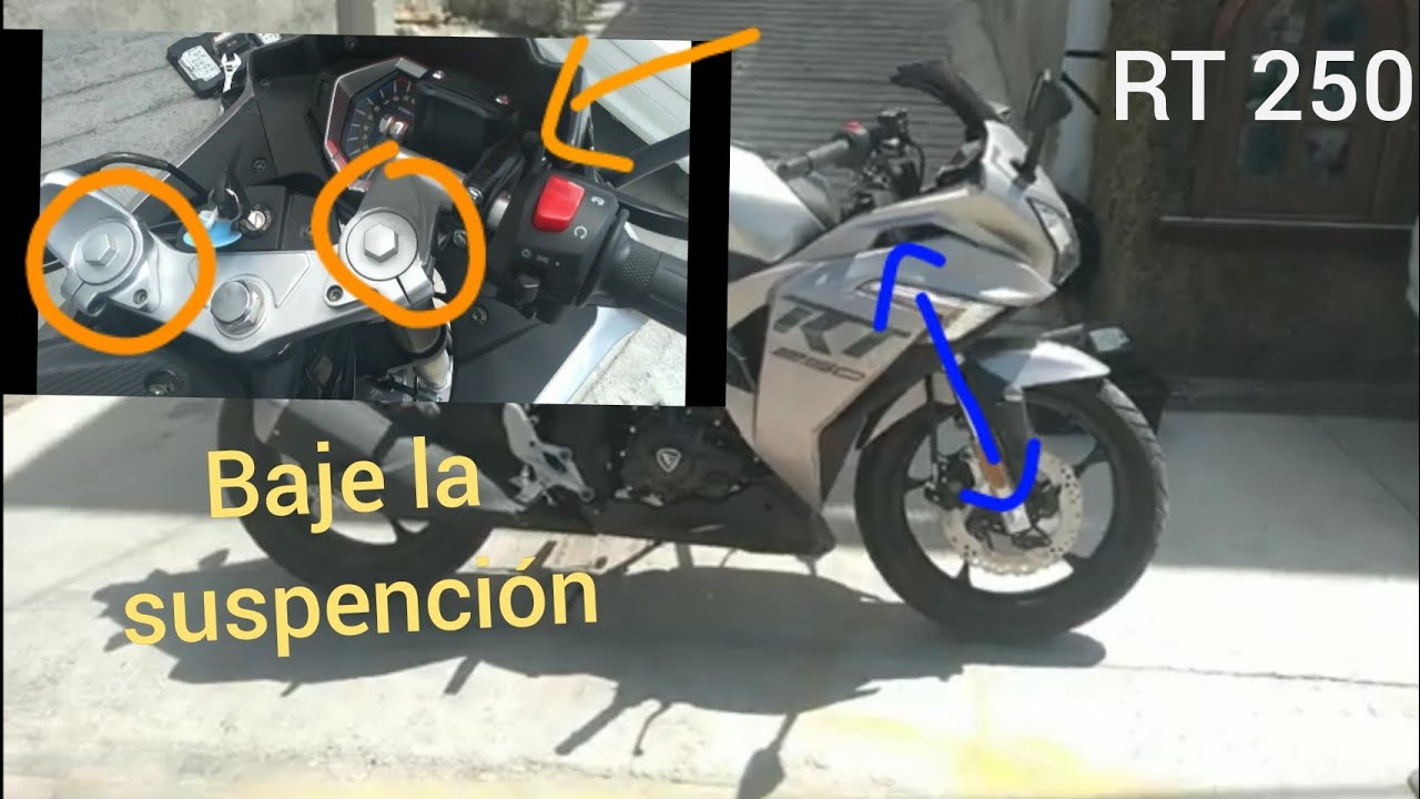 rt 250 2020 Bajando la suspención - YouTube