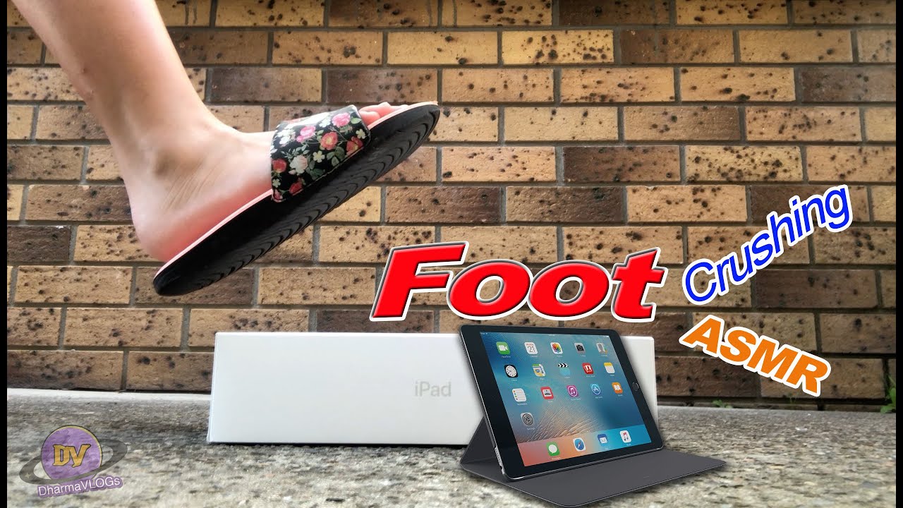 Foot Crushing IPAD ASMR Sounds - Dharma Vlogs - YouTube