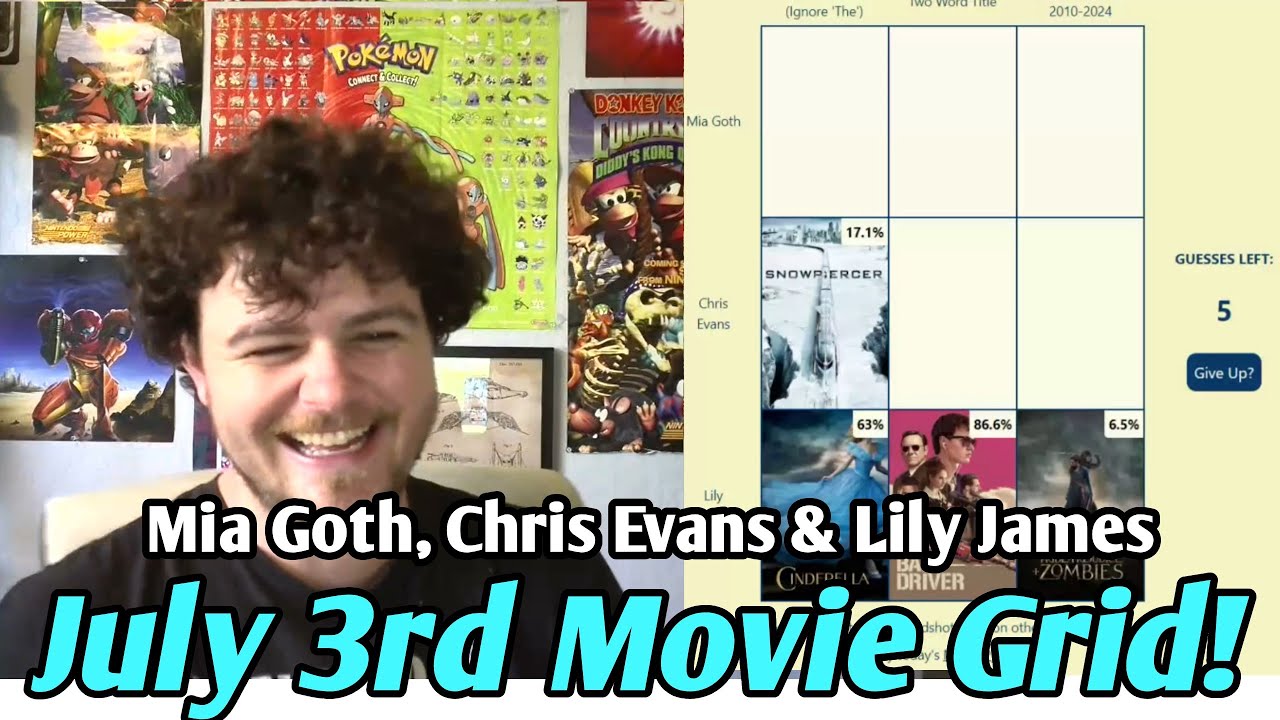 Movie Grid! July 3rd 2024 - Mia Goth, Chris Evans & Lily James! - YouTube