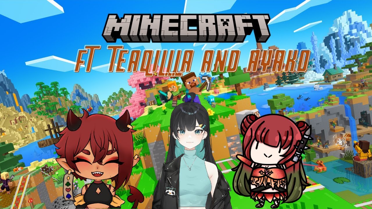 【Minecraft】Kita ngapain ya w/@Teaqilllan@MiyukiAyako 〔ODM VT〕 - YouTube