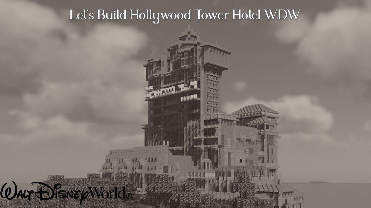 Let's Build Hollywood Tower Hotel Walt Disney World (Minecraft Time ...