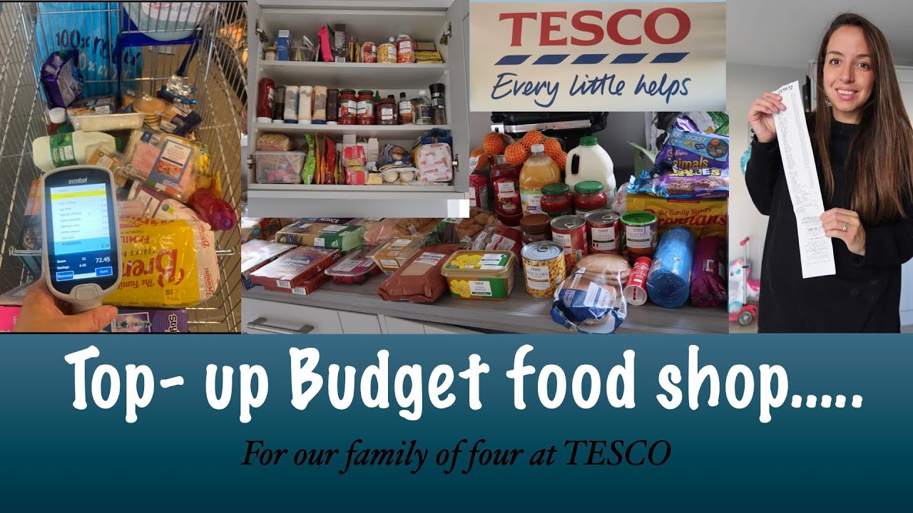 Top- Up Budget food shop for September!!!! Tesco prices compared to ...