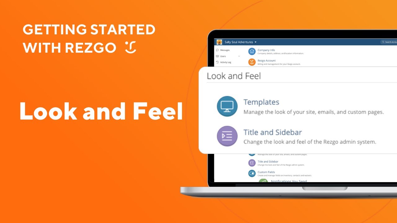 Getting Started With Rezgo: Look and Feel - YouTube