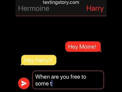 Harry texting Hermoine|| Drarry texting story|| Part one • - YouTube