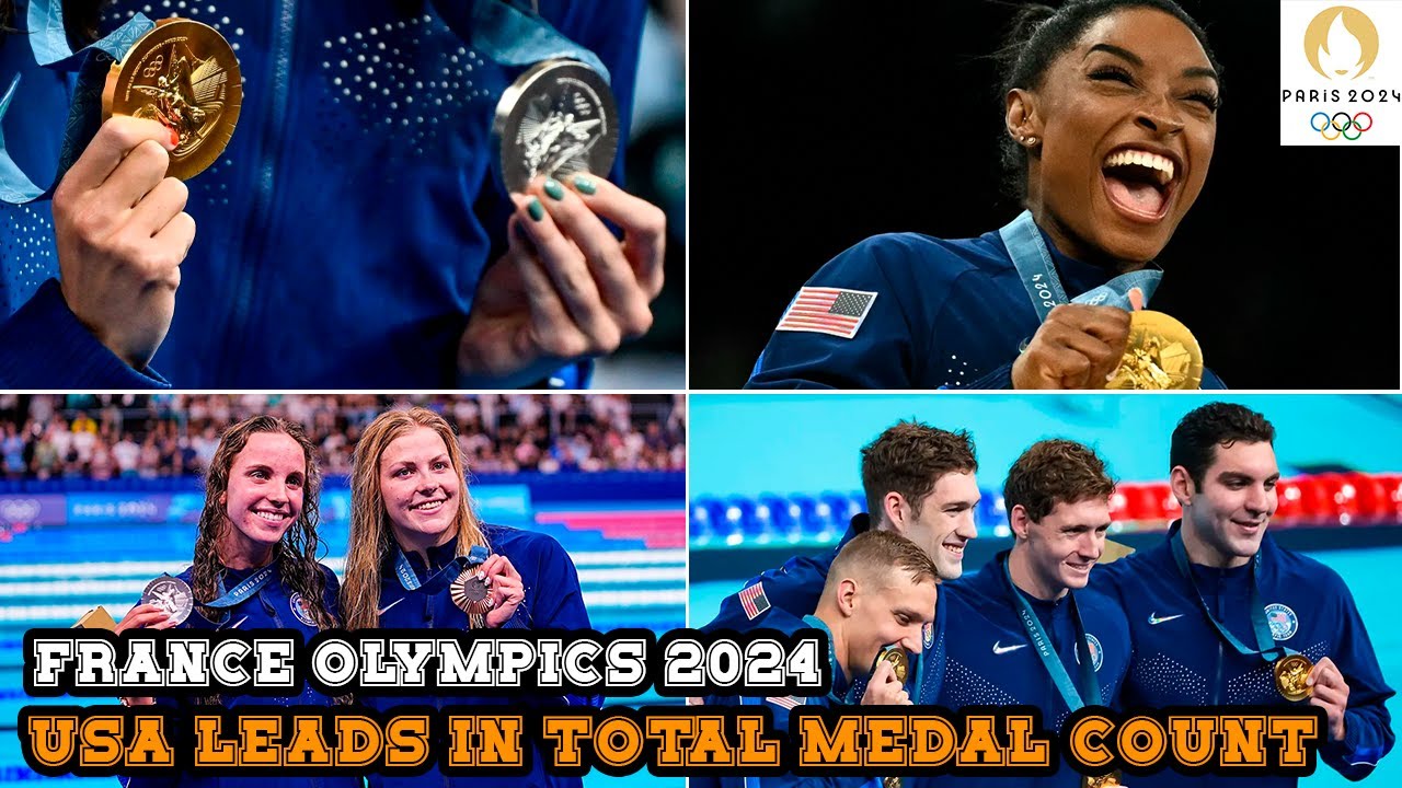 Team USA Leads in Total Medal Count at the 2024 Paris Olympics - YouTube