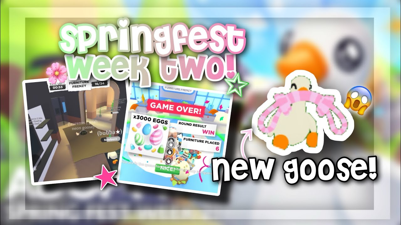 Brand NEW Adopt Me Roblox SPRINGFEST Week #2 Update! *NEW ROBUX GEESE ...