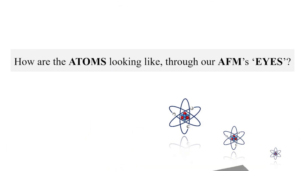 Looking at atoms via AFM - YouTube