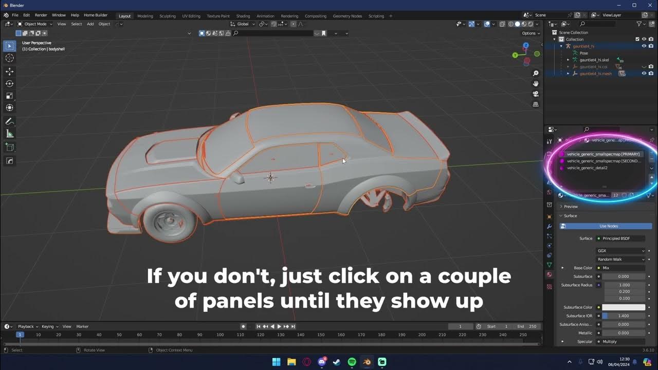 Blender | Sollumz | Render Existing Vehicle Livery Template - YouTube