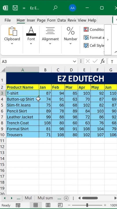 Single Formula Multiple Use in Ms Excel | Table Function is Very Useful ...