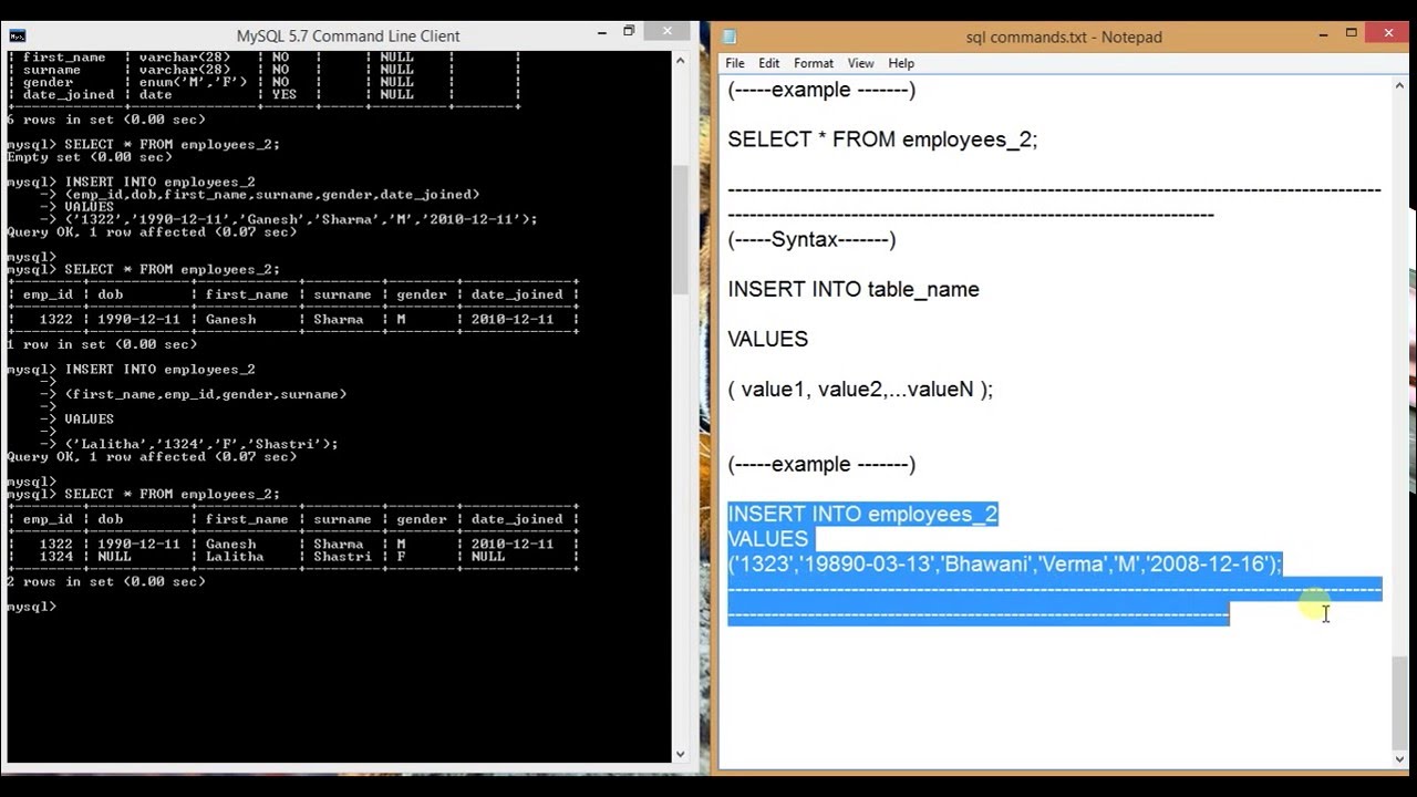 Mysql Tutorials 1 Getting Started With Mysql In 10 Minutes Youtube 4174