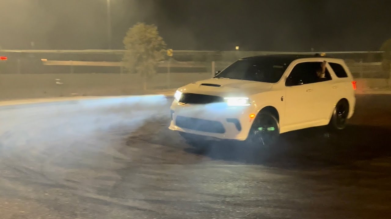 HELLCAT DRIFTING CRAZY RUNS FROM HELICOPTER/ CAR MEET PHOENIX ARIZONA ...