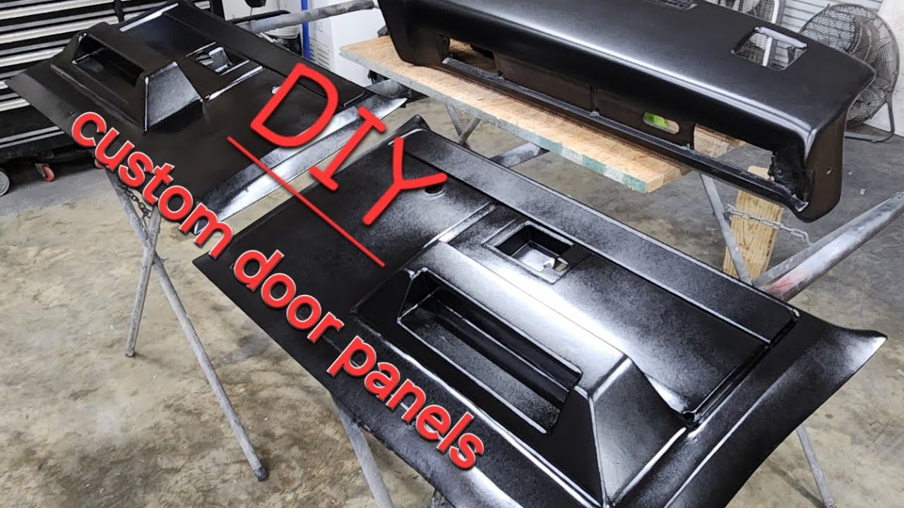 Square body chevy DIY door panels complete - YouTube