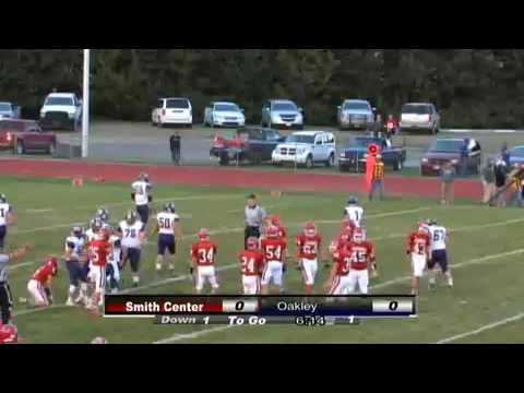 Smith Center Redmen vs. Oakley Plainsmen Football - YouTube