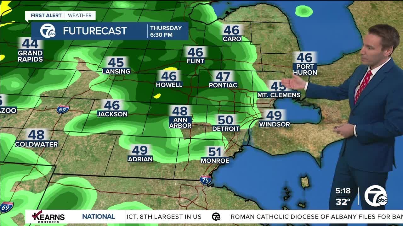 Detroit Weather: Rain moves in late today; cold air returns for the ...