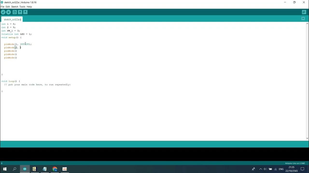 Arduino คำสั่ง Interrupt - YouTube