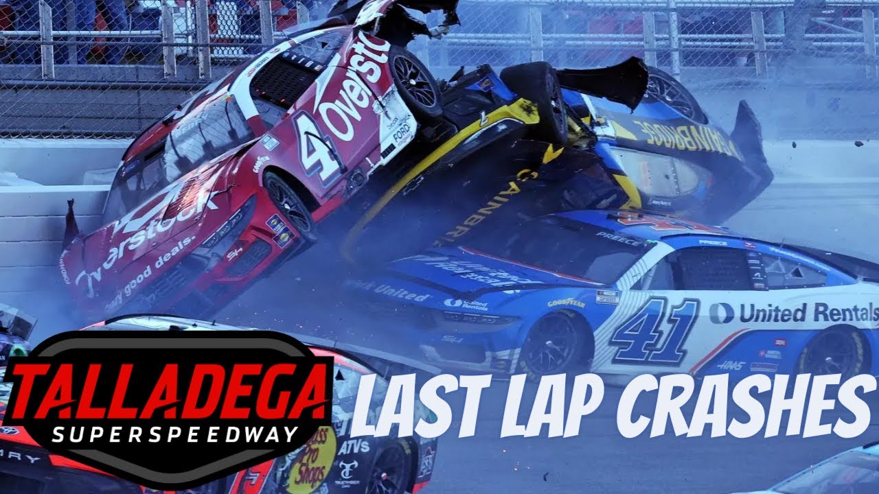 Epic Talladega Last Lap Crashes - YouTube