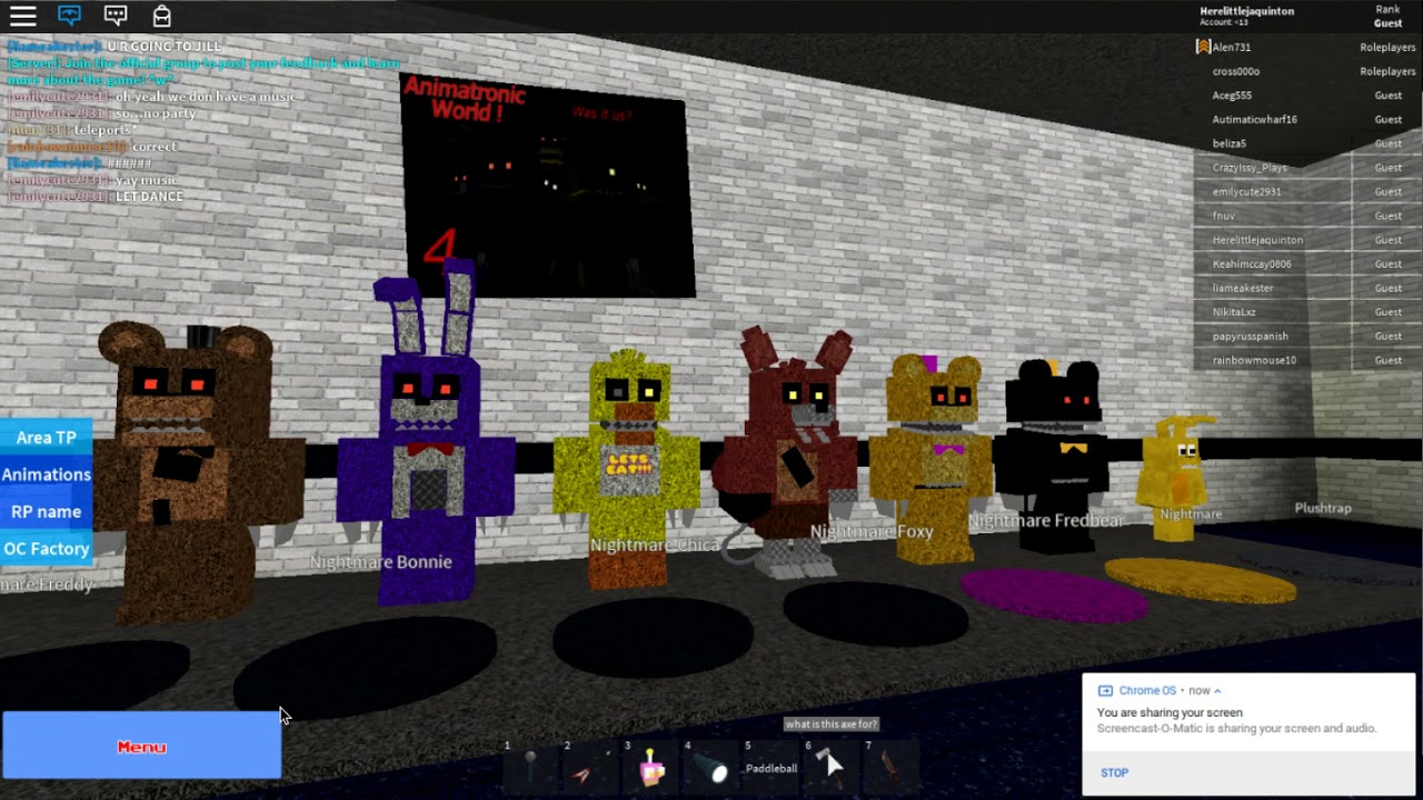 the start o fnaf world - YouTube