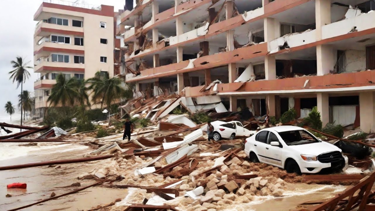 Worse than in Gaza. Hurricane Otis hit Acapulco! Aftermath: Dozens dead ...