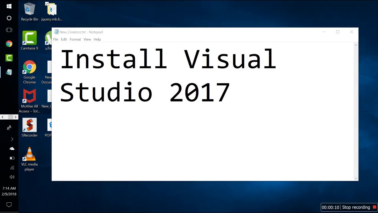 How to Install Visual Studio 2017 - YouTube