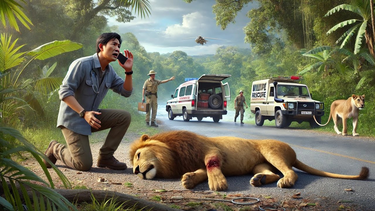 Kind Man Saves an Injured Lion | A Heartwarming Wildlife Rescue Story🦁 ...