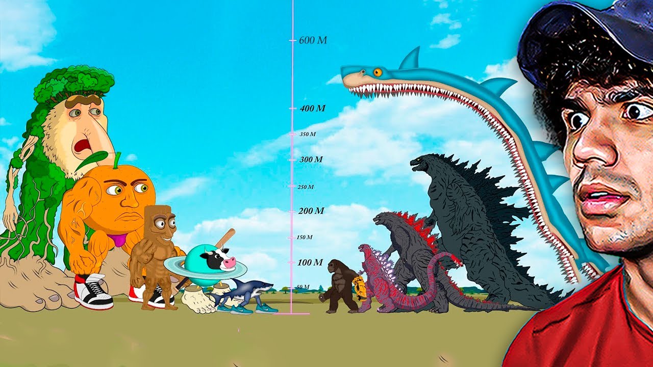 COMPARAÇÃO DE TAMANHO BRAINROT ITALIAN, GODZILLA, KING KONG - YouTube