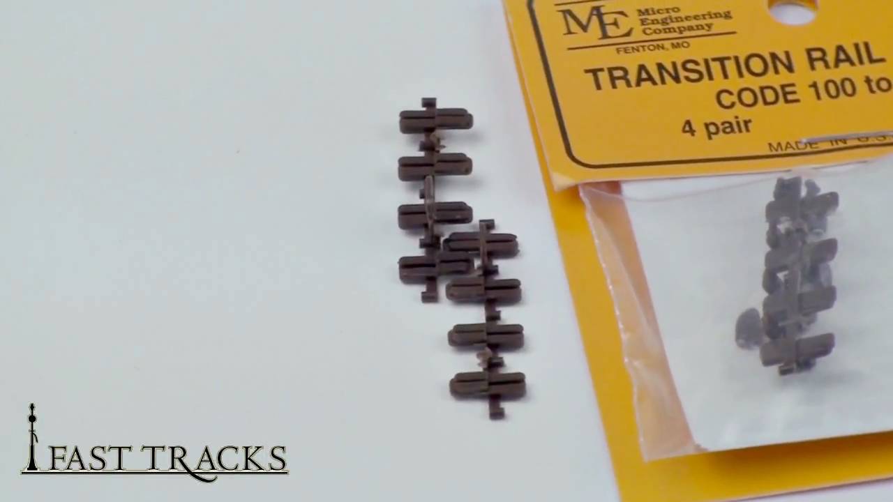 Transition Rail Joiners - Code 100 to 70 - YouTube