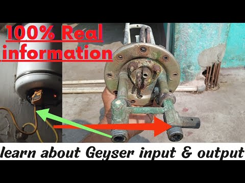 How to find the inlet and outlet pipe of geyser? geyser input output ...
