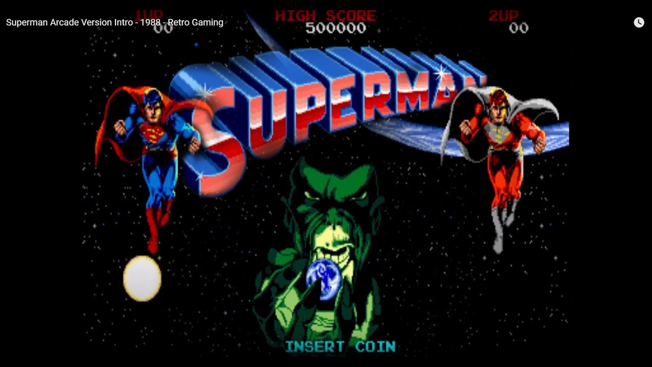 Superman Arcade Version Intro - 1988 - Retro Gaming - YouTube