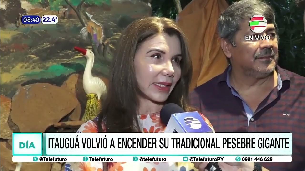 Itauguá volvió a encender su tradicional pesebre gigante - YouTube