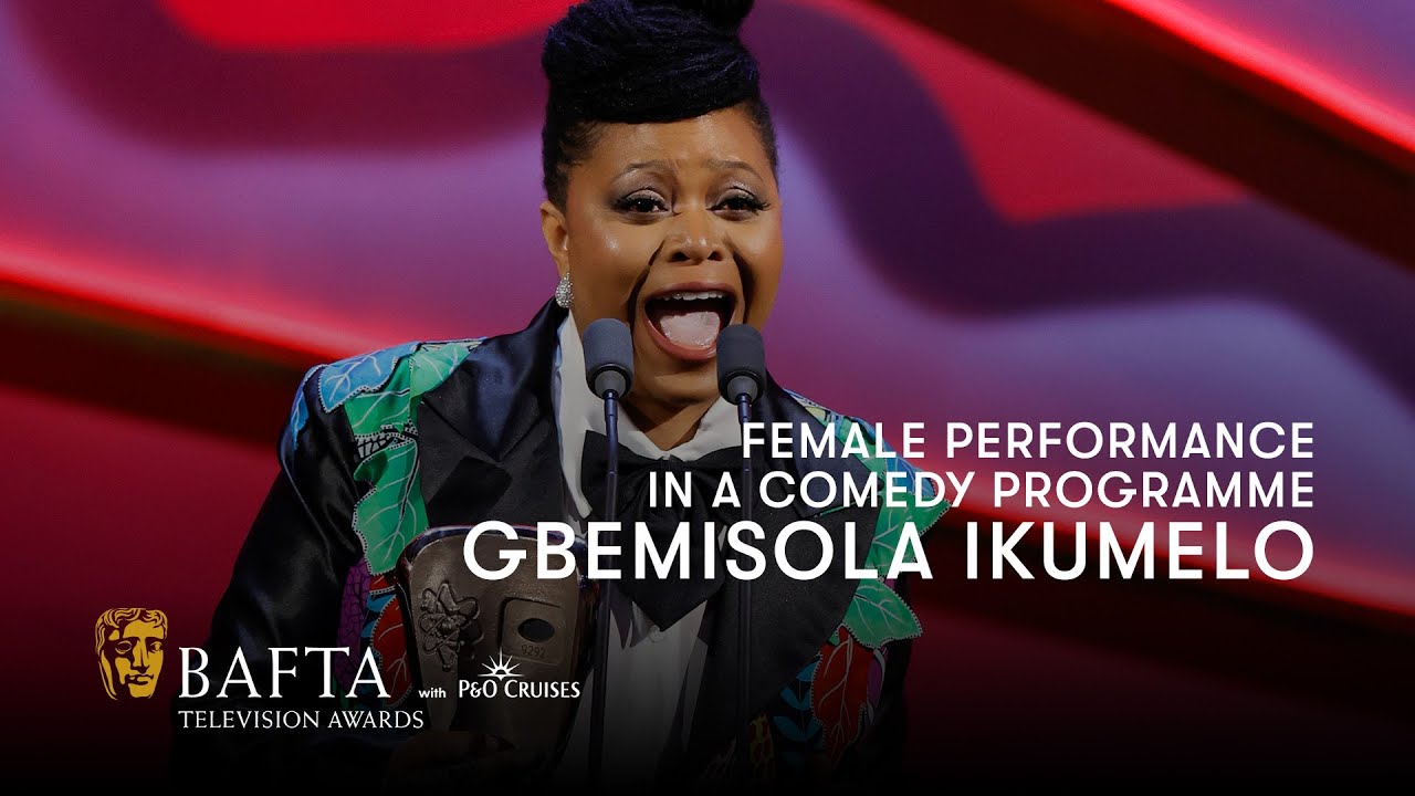 Gbemisola Ikumelo wins Female Performance in a Comedy Programme for Black Ops | BAFTA TV Awards ...