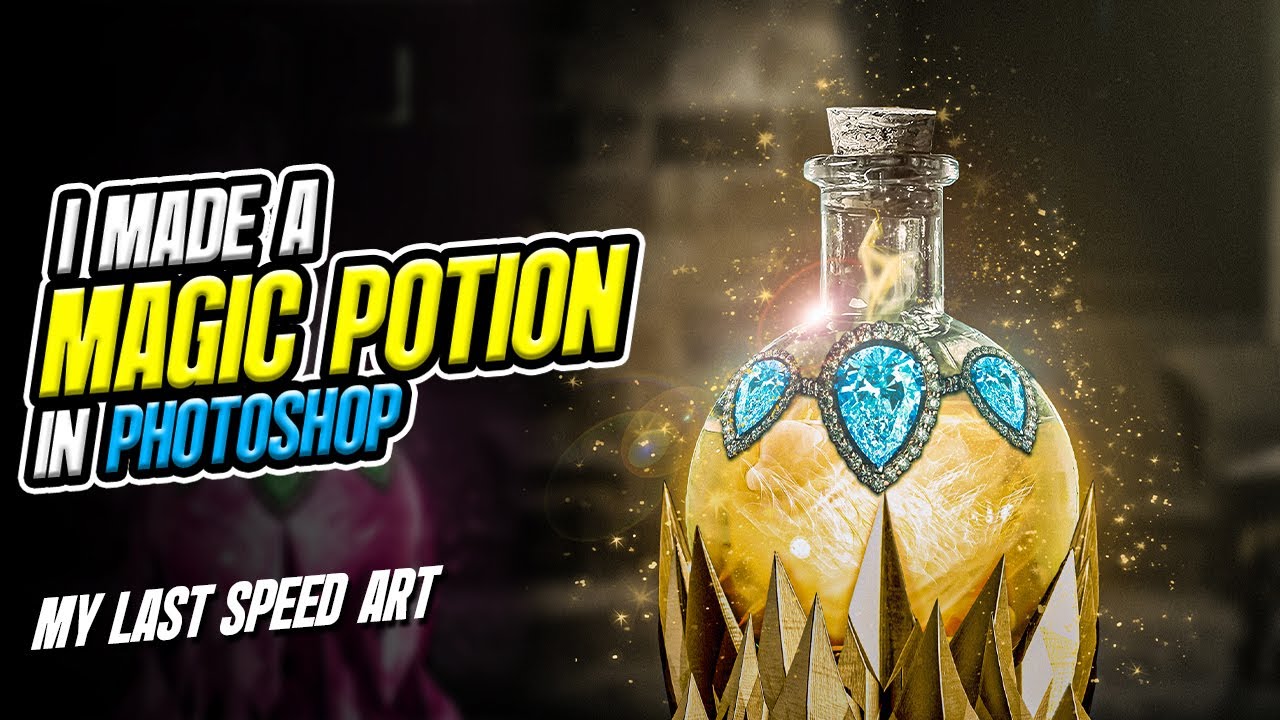 I MADE A Magic Potion - Photoshop Manipulation Speed Art - YouTube