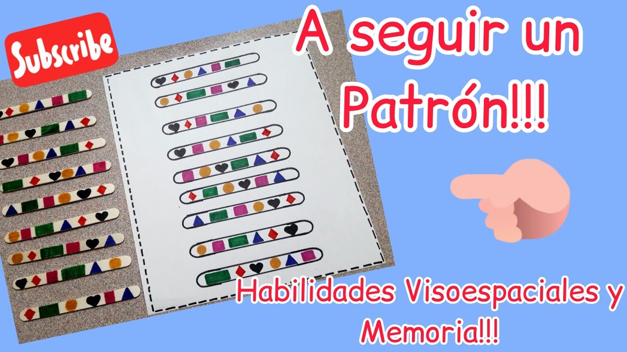 Educación desde casa.Habilidades Visoespaciales. - YouTube