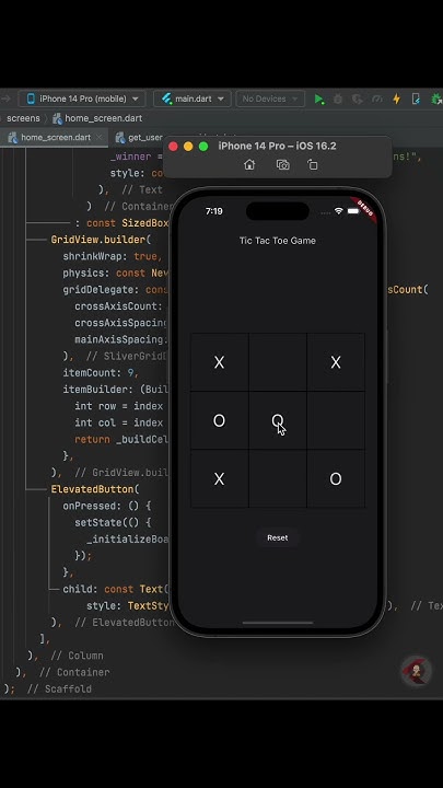 Flutter Tic Tac Toe Game Flutter Flutterdeveloper Fluttermonk Flutterdev Flutter