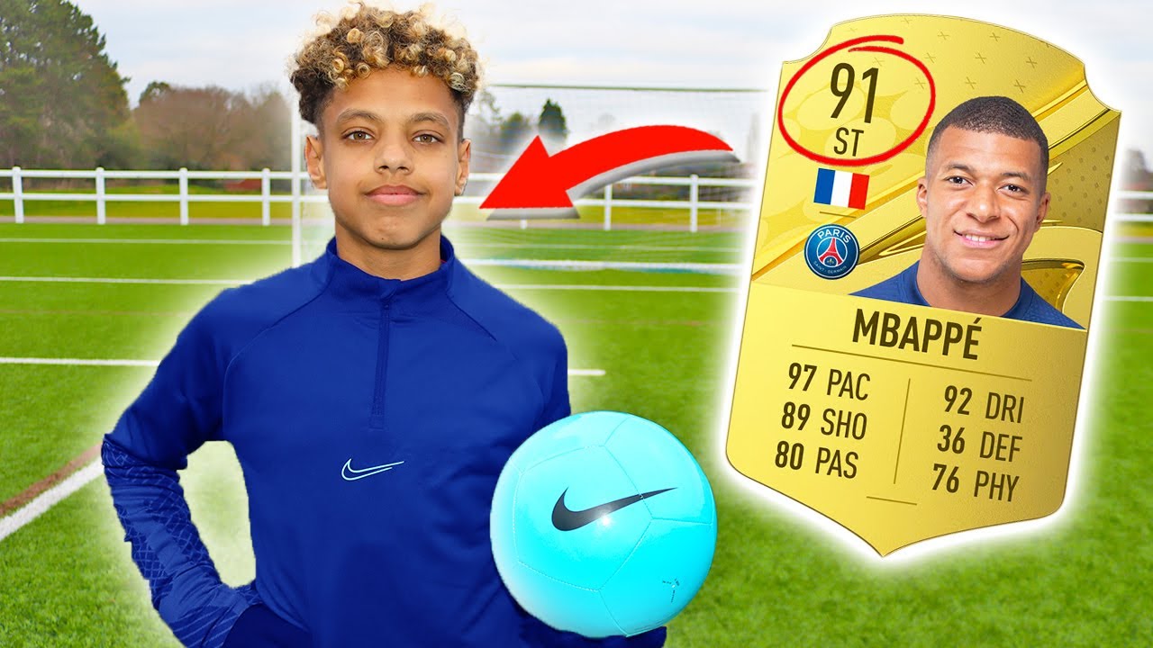 TRAINING LIKE A 91 RATED FOOTBALLER | KYLIAN MBAPPE! - YouTube