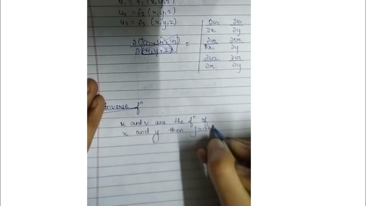 Bsc 1-sem /Differential calculas/Topic - jacobians - YouTube