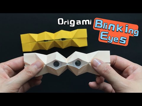 Origami Blinking Eyes/ Fun & Easy Moving Eyes/ Paper Craft - YouTube