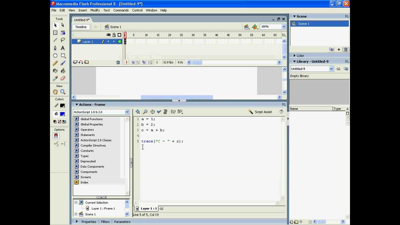 Flash 8 - Working with formulas pt1 - Basic formulas - YouTube
