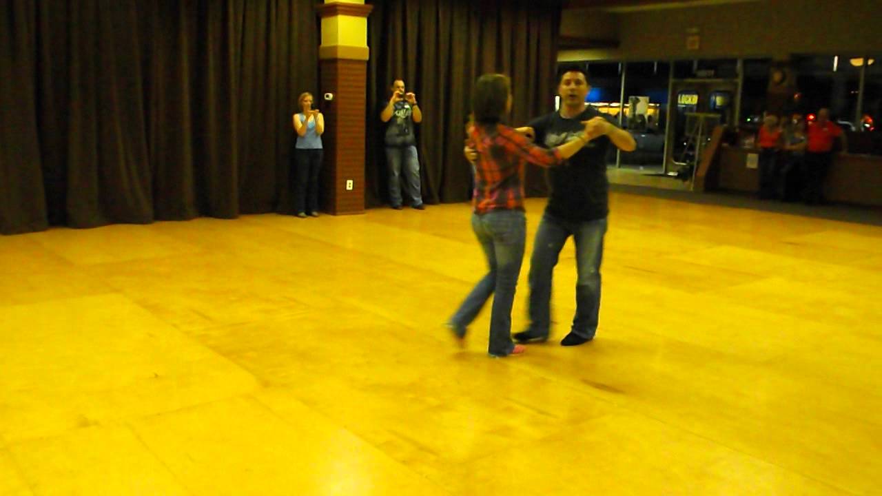 Damon and Hannah - Basic 2-Step Lesson 2 - YouTube