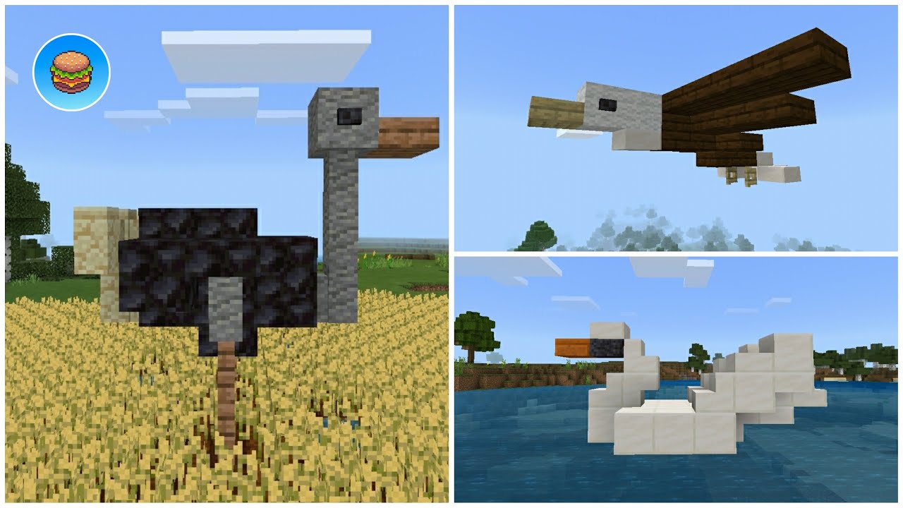 Minecraft | 7 Animal Birds - YouTube
