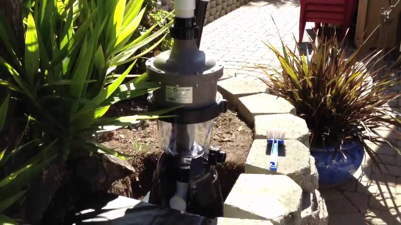 Waterco MultiCyclone 50 - Koi pond install - YouTube