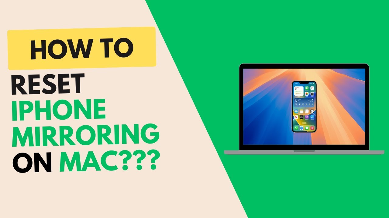 How to Reset iPhone Mirroring on Mac in macOS 15 Sequoia - YouTube
