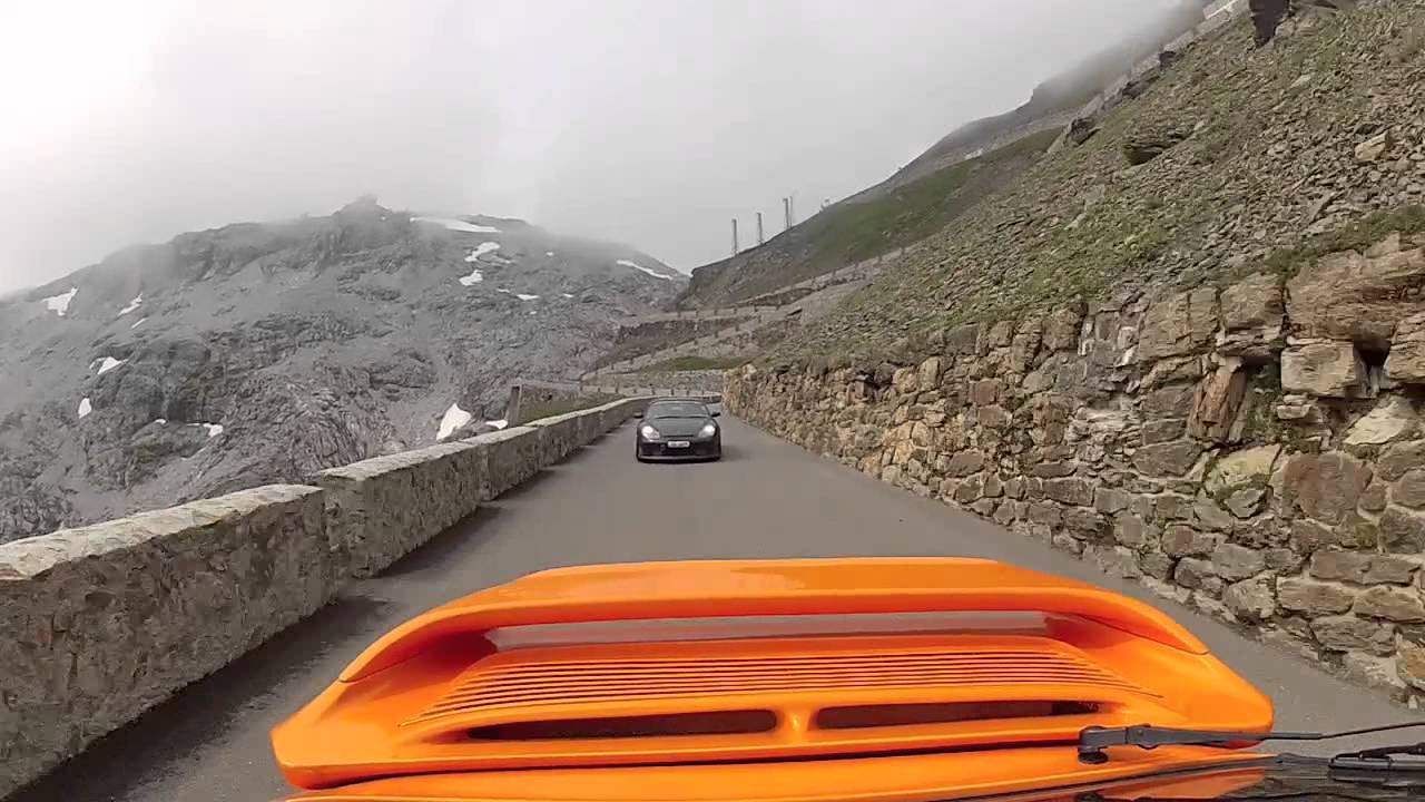 Stelvio Pass Porsche 911's 2012 - Rear Camera View - YouTube