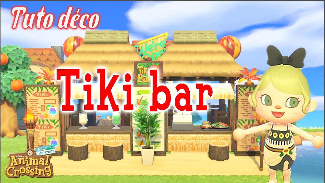 Comment créer un tiki bar dans Animal Crossing 🌴 étape par étape - YouTube