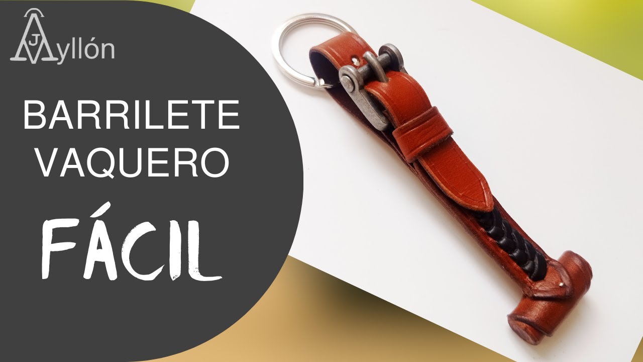 Como Hacer un Llavero de Cuero Artesanal Hecho a Mano, PORRITA DE ...