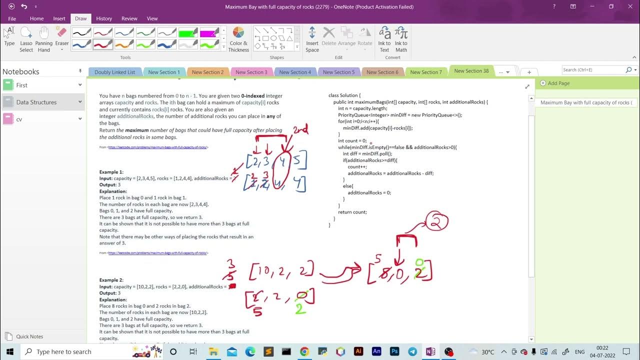 Leetcode : 2279 - Maximum Bags With Full Capacity of Rocks - YouTube