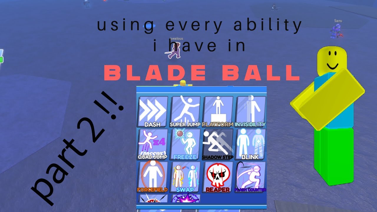 using every ability in my inventory in blade ball - YouTube