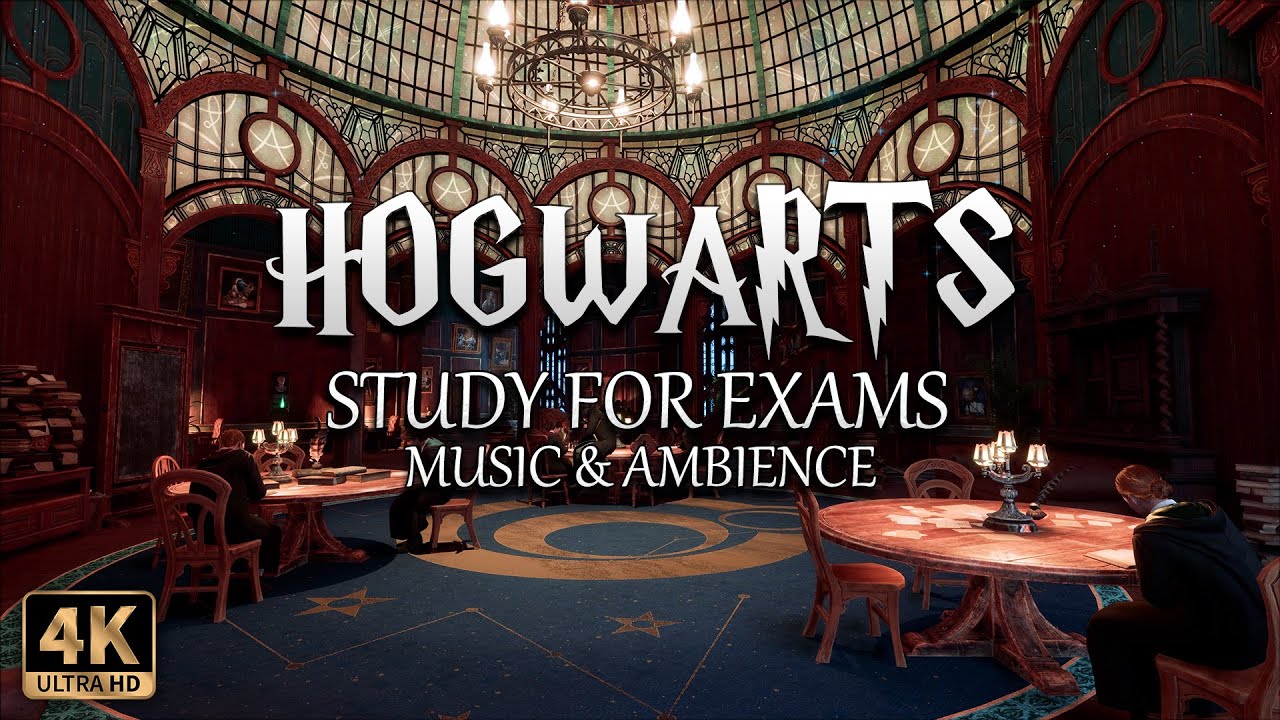 study for exams in the Hogwarts Astronomy Tower ⭐ | 4K Harry Potter ...