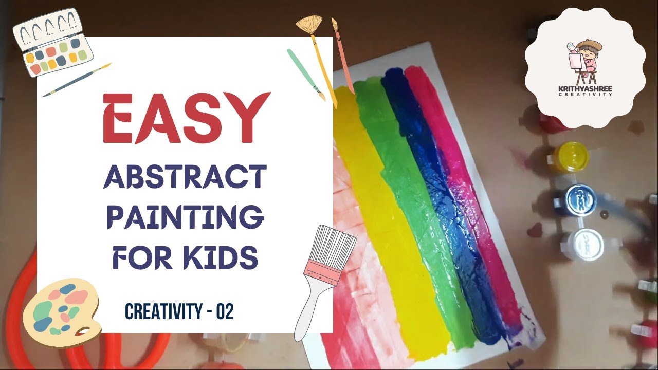 Abstract Painting | Easy Abstract Painting For Kids | Abstract Art ...