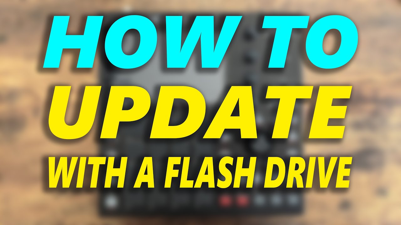 How to Update the MPC One Firmware with a USB Flash Drive - YouTube